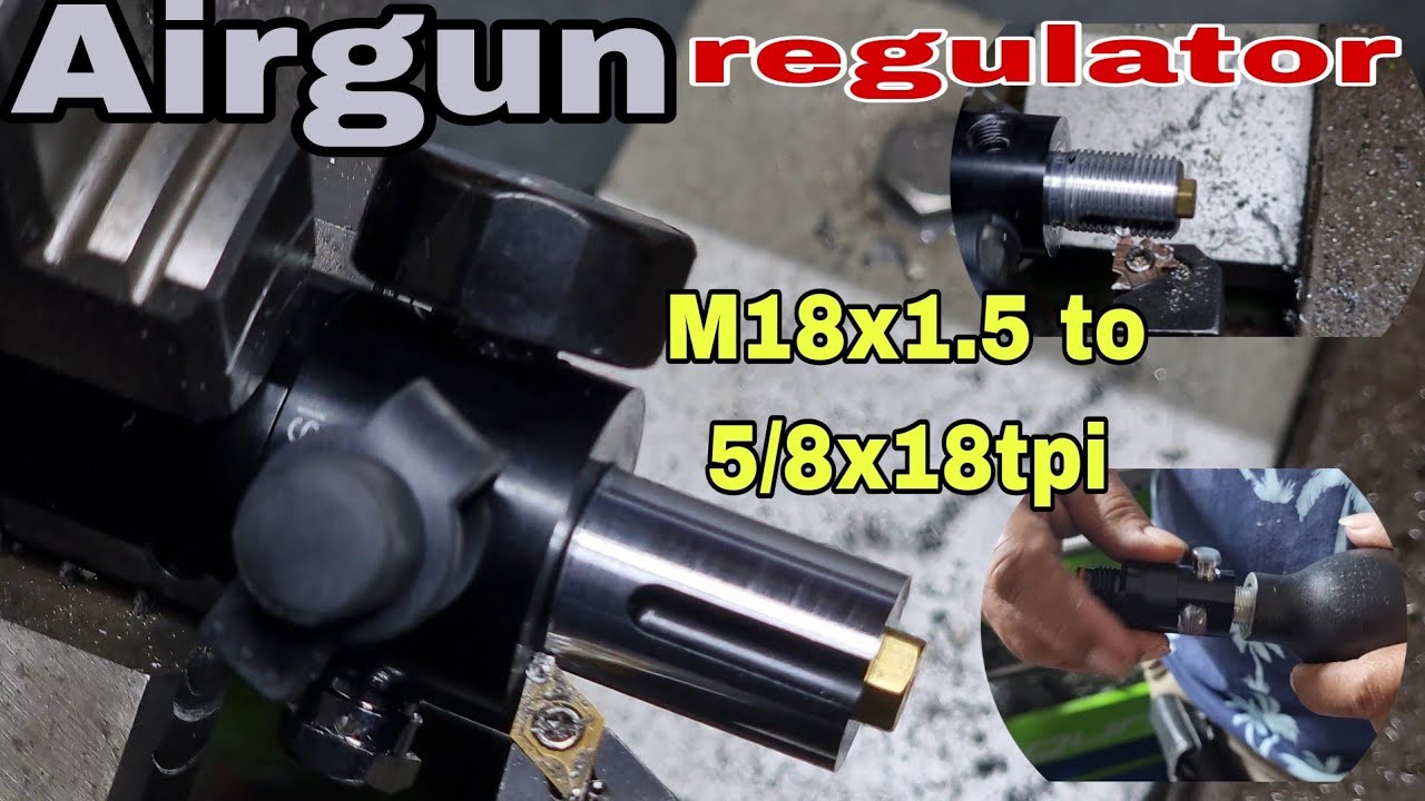 PCP taiwan MADE AIR REGULATOR M18 TO 5/8 CONVERTION - YouTube