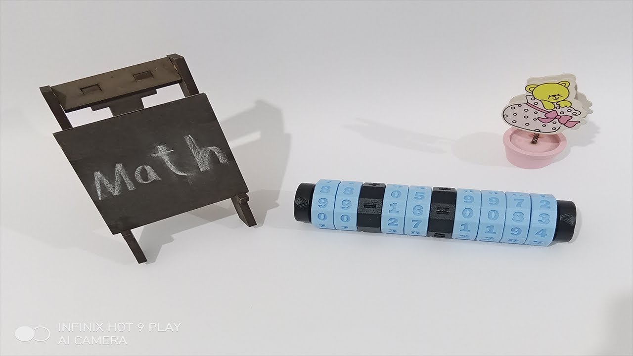 3D Printed Math Spinner toy time lapse - YouTube