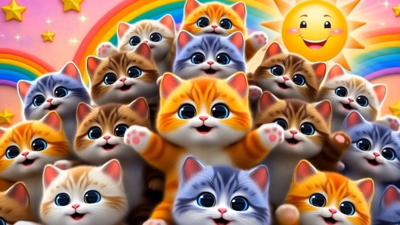 Kitty COLOR EXPLOSION! 🌈 | The Rainbow Kitten Song - YouTube