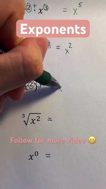 Exponents and powers | simplifying radical expressions | power of exponents #maths #shorts # ...