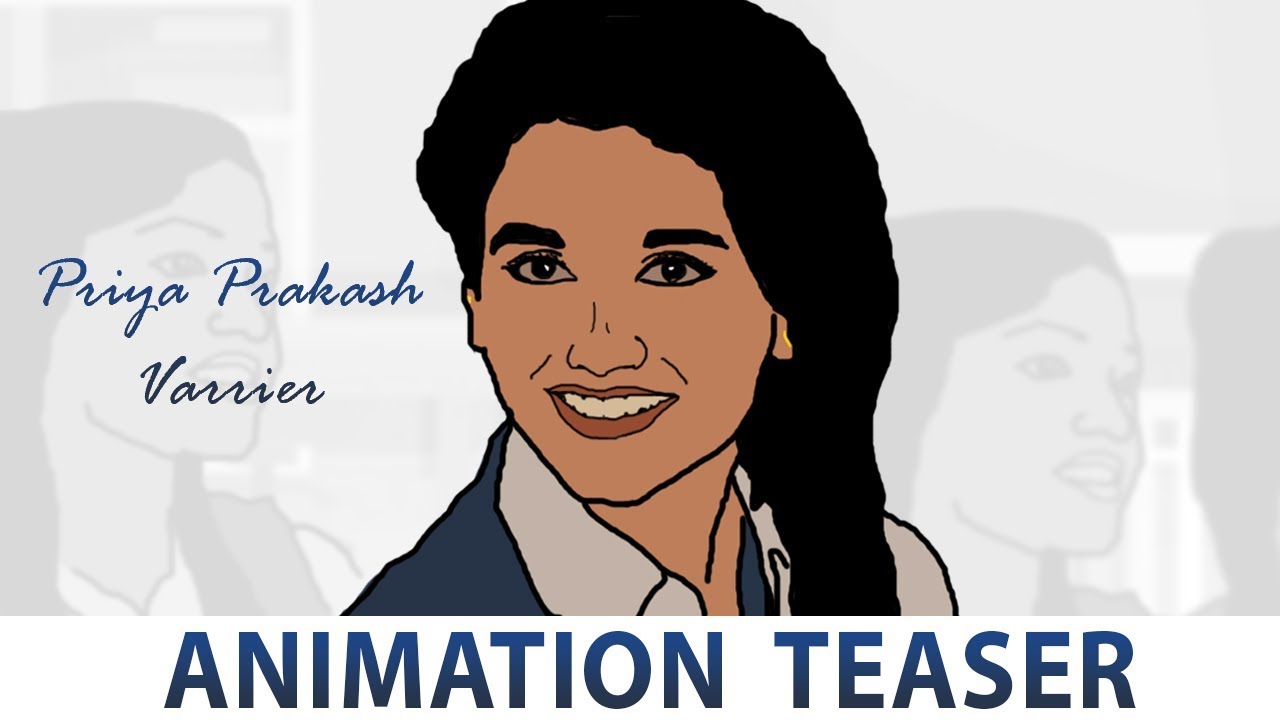 Priya Prakash Varrier Animation Teaser - YouTube