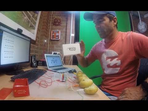MaKey MaKey Piano using Potatoes - YouTube