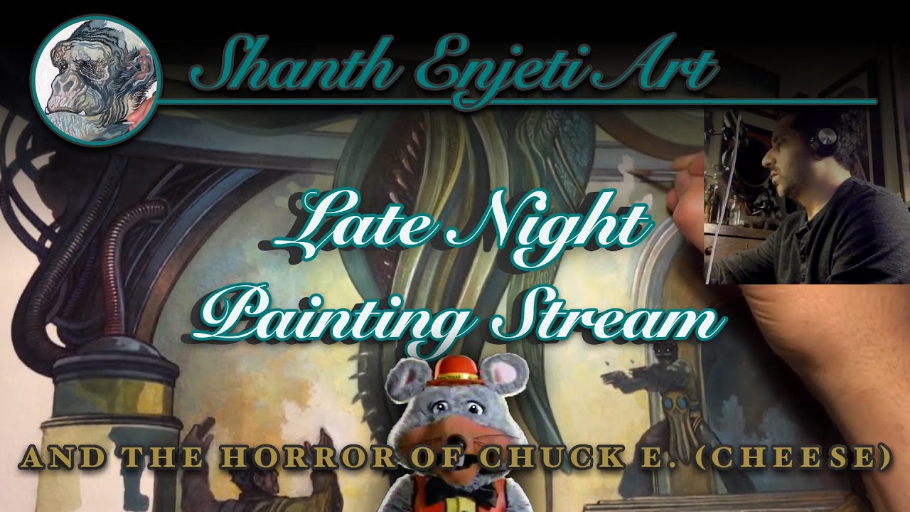 Shanth Enjeti Art | Late Night Chill Stream | Painting & Chat - YouTube