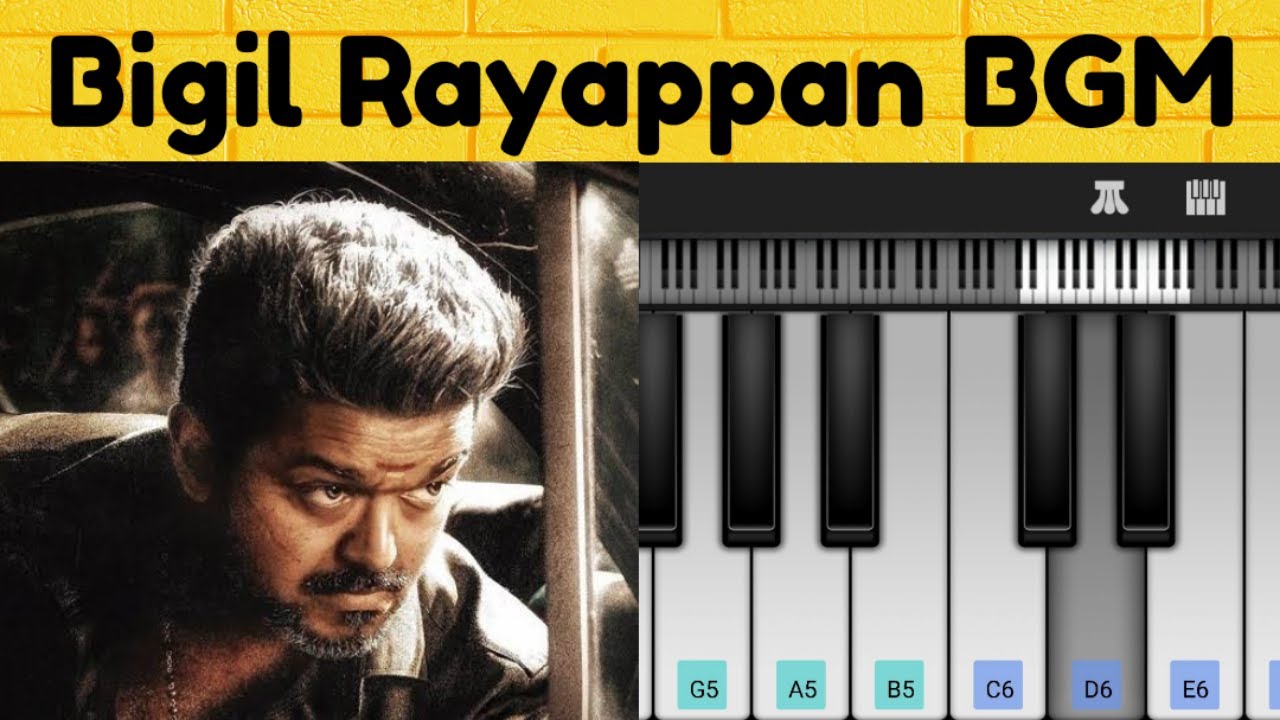 Bigil - Rayappan Mass BGM | Vijay | Tamil Piano Notes | MadrasTamil ...