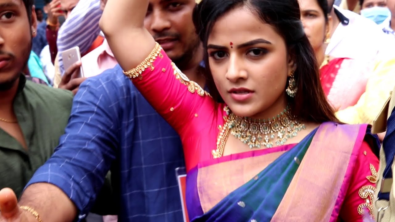 Actress Vaishnavi Chaitanya at Lal Darwaza Bonalu | #shortsvideo | # ...