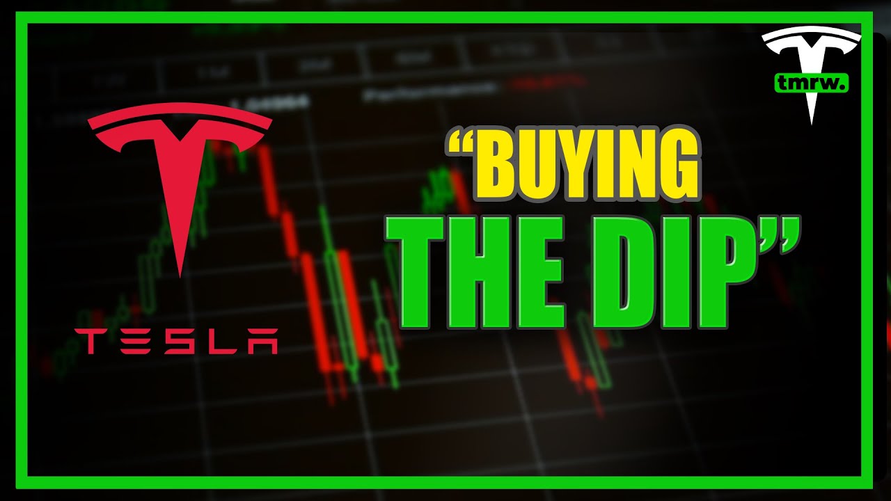 Someone is BUYING THE DIP heavy in Tesla Stock... @juniortrader - YouTube