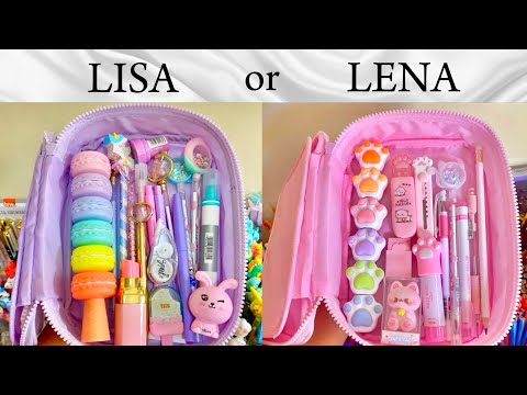 LISA OR LENA 💞SCHOOL SUPPLIES & STATIONERY EDITION 📓🖍️ #6