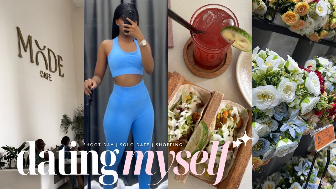 DATING MYSELF EP. 1: shoot day, solo lunch date, shopping + more - YouTube