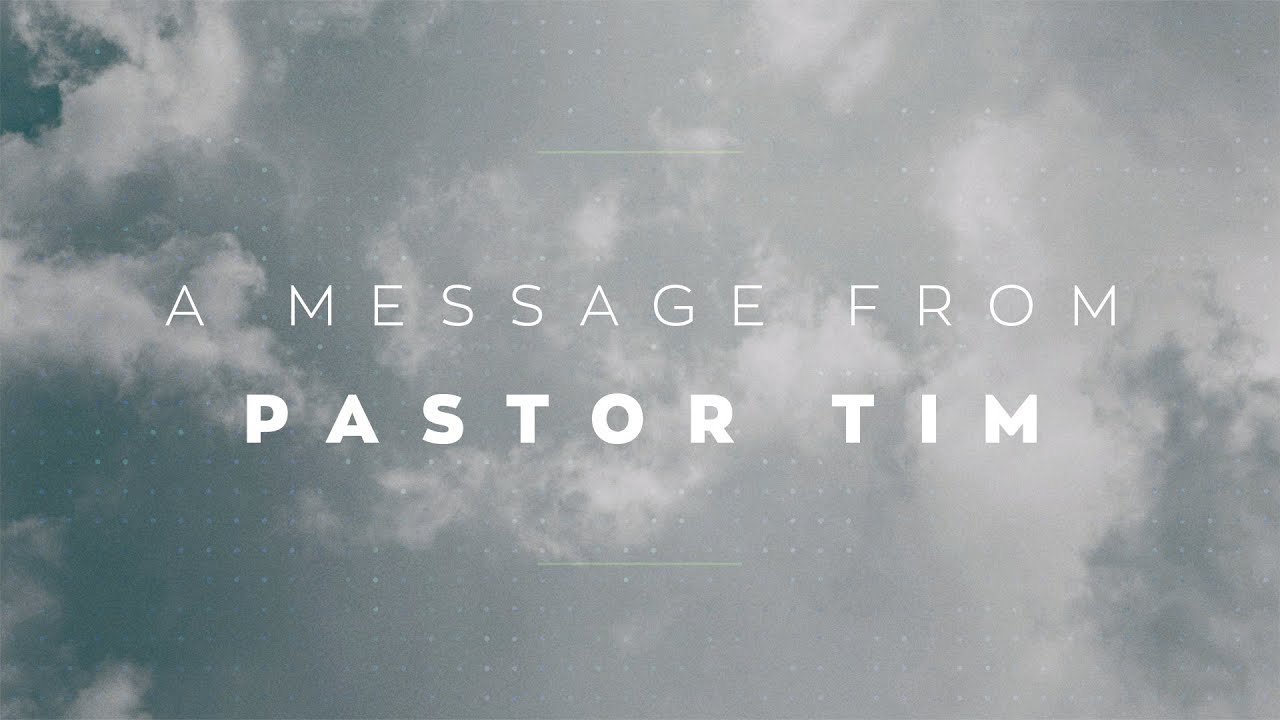 Grace Church Update from Pastor Tim Howey - YouTube