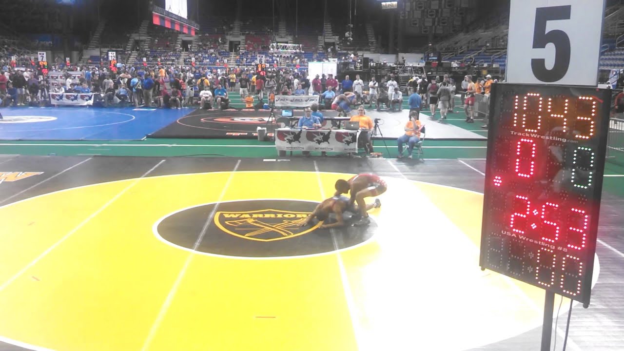 Brandon Bailey Greco Nationals match 4 - YouTube