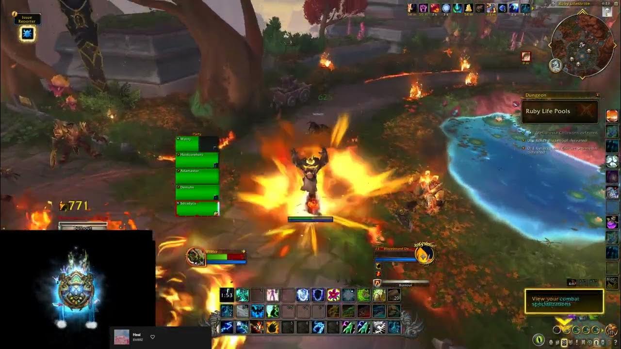 Dragonflight Beta: Heroic Ruby Life Pools Restoration Shaman - YouTube