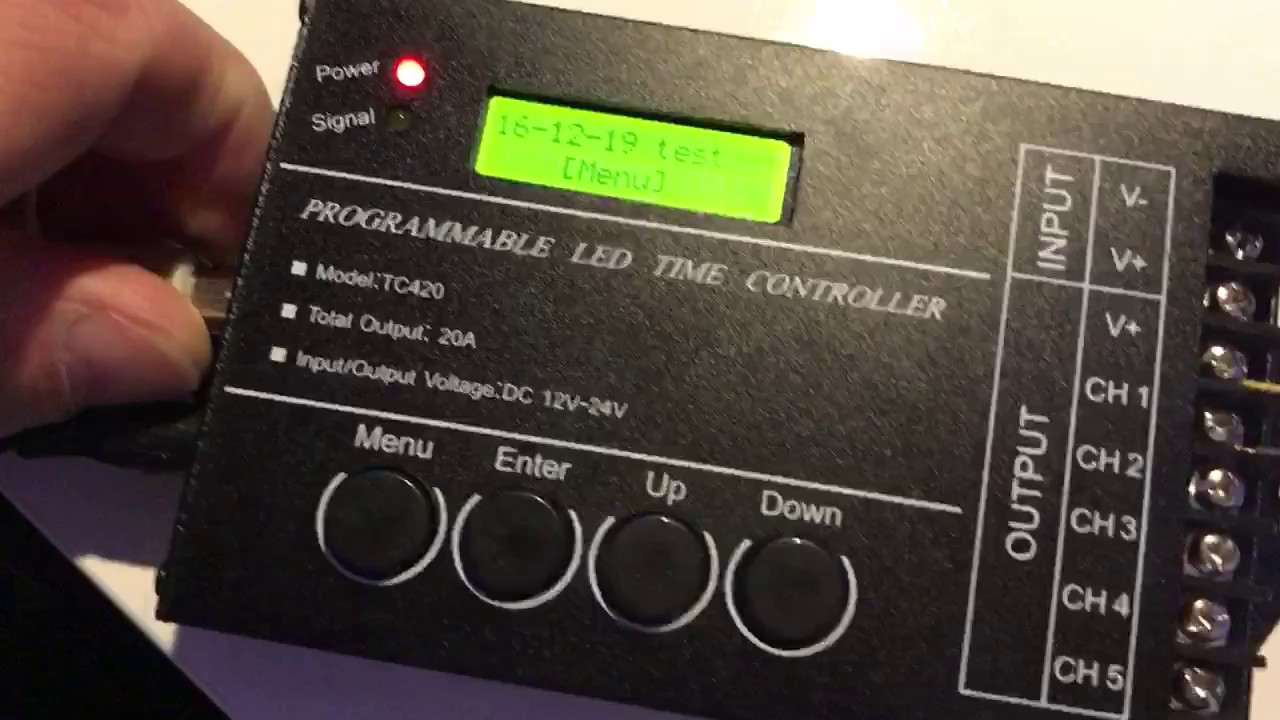 TC420 Led Time Controller - YouTube