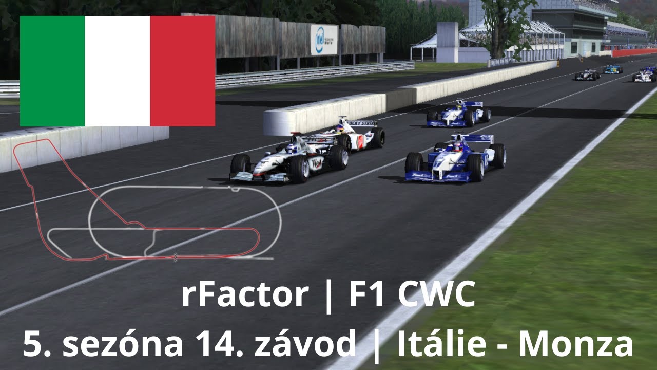 rFactor | F1 CWC | S5 R14 | Itálie - Monza - YouTube