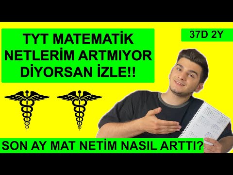 TYT MATEMATİĞE NOKTAYI KOYUYORUZ! - NETLERİMİN TOPARLANMASINI SAĞLAYAN FORMÜLÜ PAYLAŞTIM #yks2021
