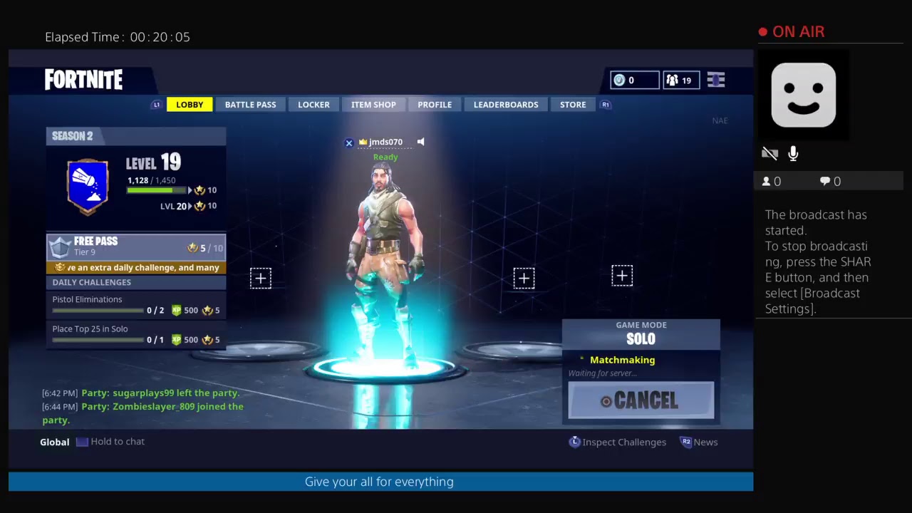 Fortnite pushing for victorious - YouTube