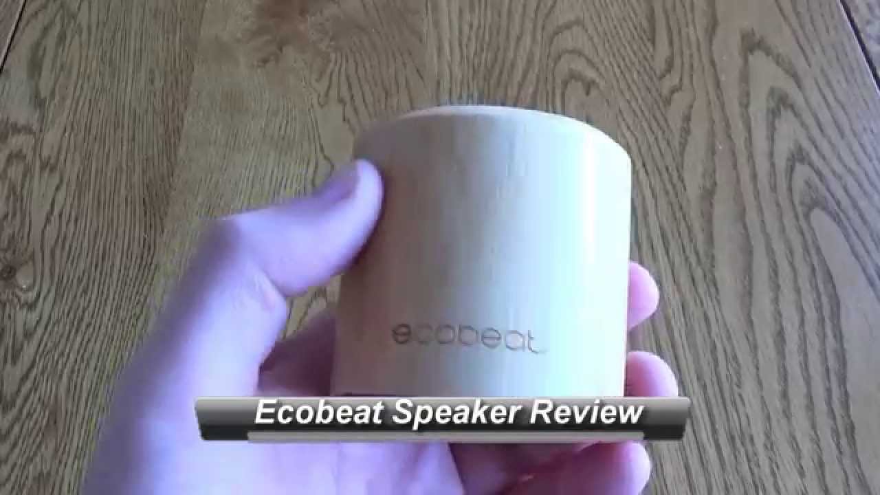 Ecobeat One Bamboo Bluetooth Speaker Review - YouTube