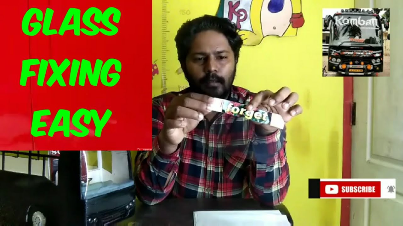 Miniature bus glass making - YouTube