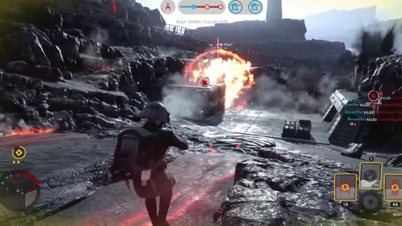 Star Wars Battlefront - TL-50 O NO!!!!! Clearing The Area!! :) - YouTube