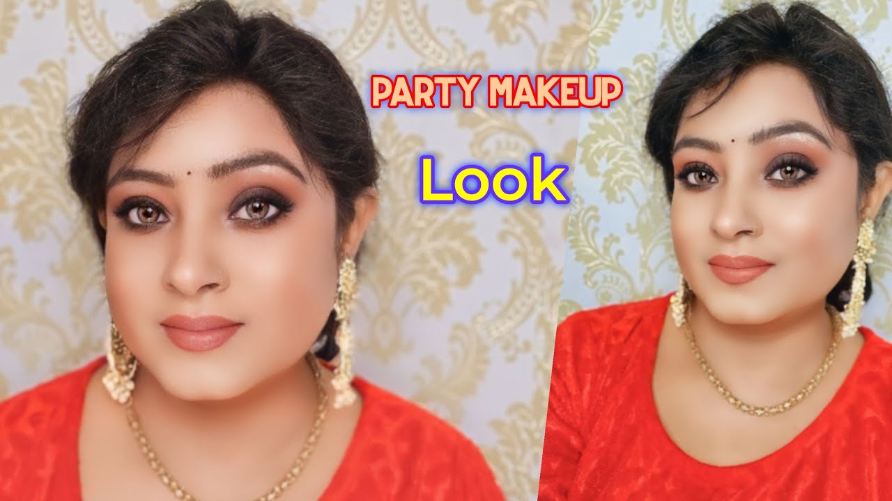 Best Party Makeup look/makeup look for Pigmented skin/Smoky eye makeup ...