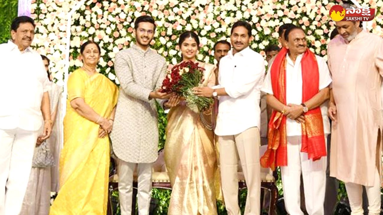 CM Jagan Attends To Ex MP Gokaraju Ganga Raju Grandson Marriage ...