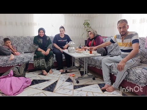 CANIM SIKILDI 🍅 FİDELERİ YOLDUM YOLDUM ATTİM  ABİMLER GELDİ ÇAYLI SOHBET KABAK EKTİ