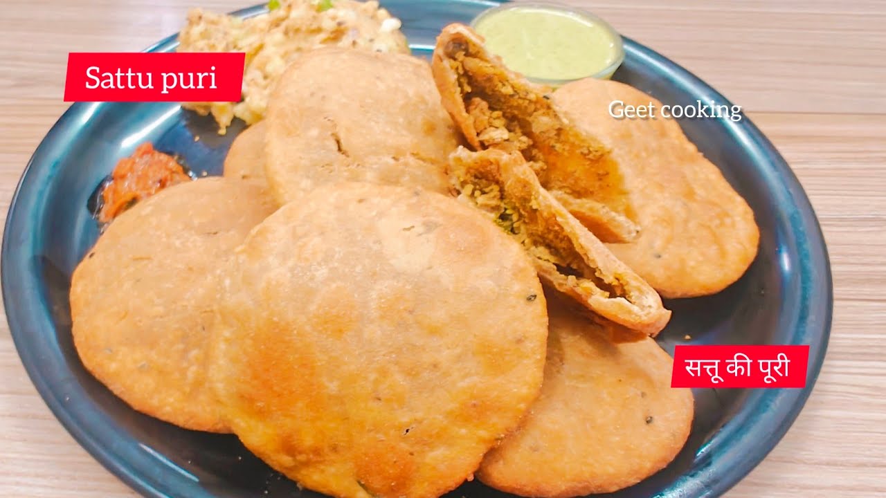Sattu ki puri | Bihari style sattu ki puri | सत्तू की पूरी बनाने का ...