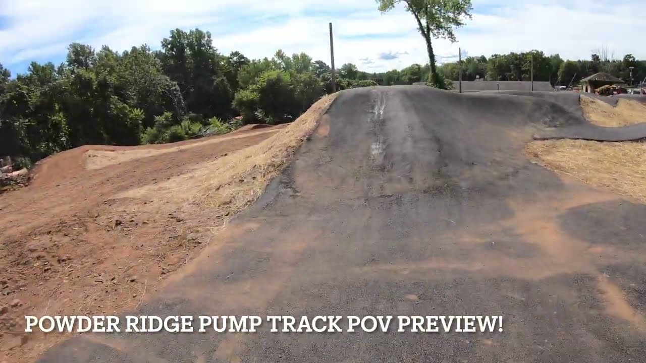 Powder Ridge Pump Track POV Preview! - YouTube