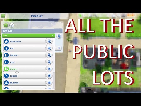 ALL PUBLIC LOT TYPES in The Sims 4 on ONE LOT - YouTube
