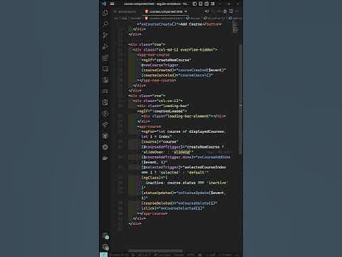 How to animate the courses slide up on closing add course form #angular #leelawebdev - Angular16 ...