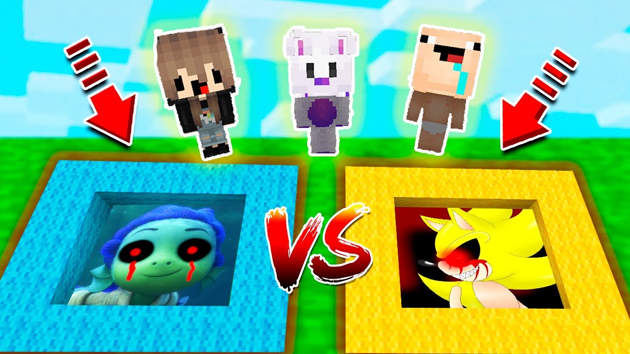 NO ESCOJAS EL AGUJERO EQUIVOCADO EN MINECRAFT 😱 AGUJERO DE LUCA ...