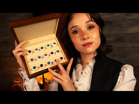 ASMR Glass Eye Salesman & Eye Exam