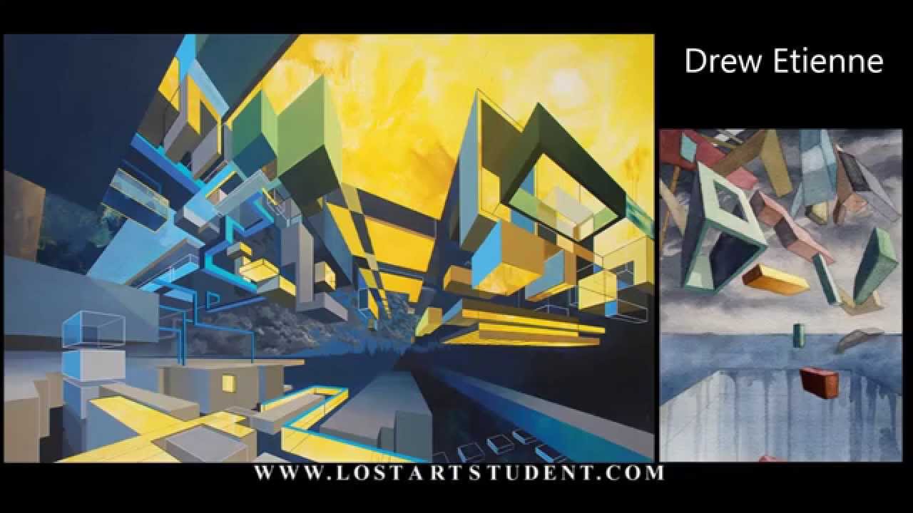 (DRAW) Two- point linear perspective drawing lessons - YouTube