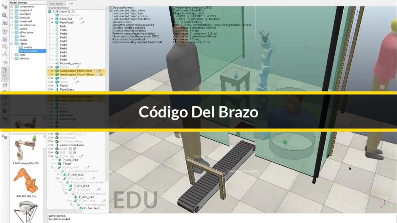 Actividad 9: Simulación de brazo robotico en CoppeliaSim - YouTube