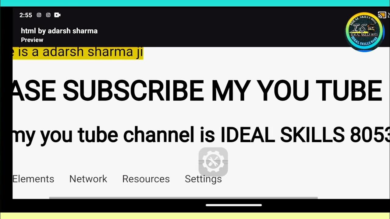 Html Tutorial Youtube