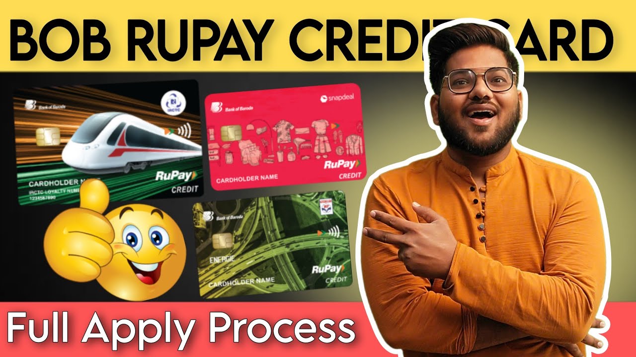 BOB RUPAY CREDIT CARD LIFE TIME FREE || Bank of baroda Credit Card for ...
