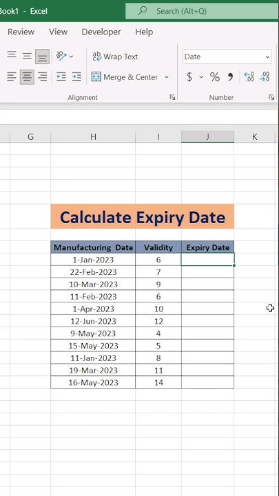 How To Calculate Expiry Date In Excel with EDATE Function In Excel# ...