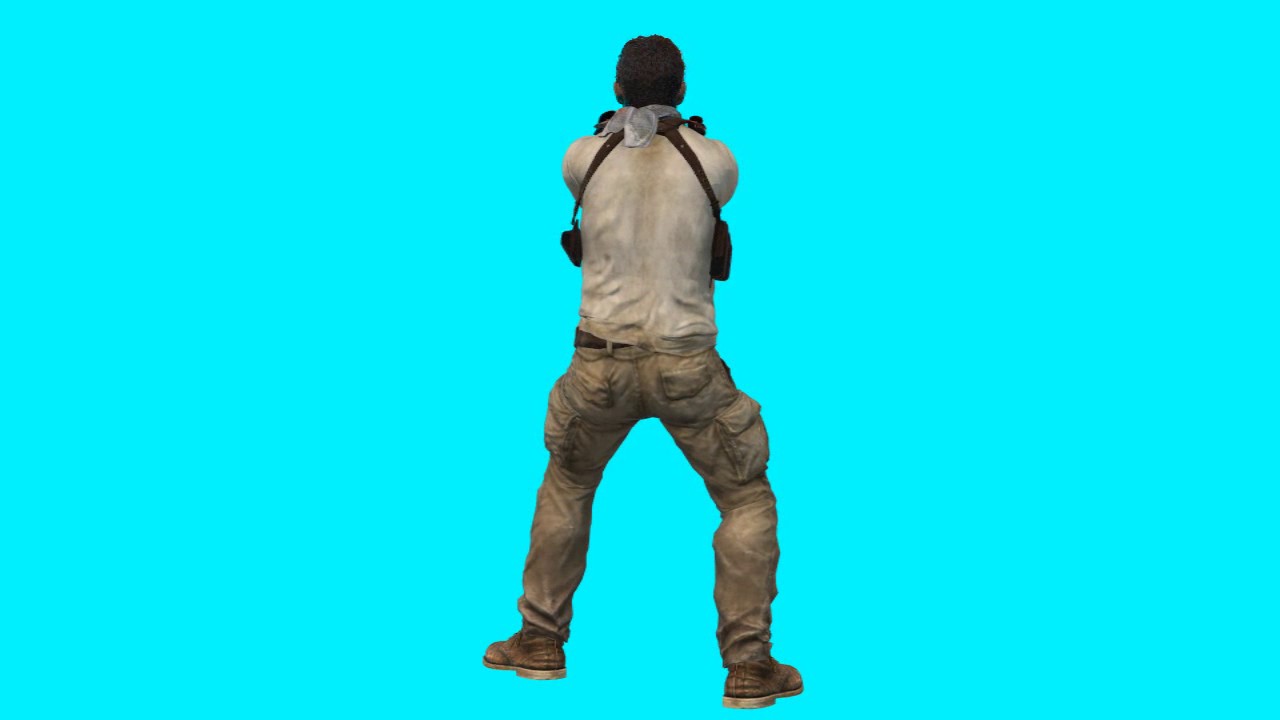 nathan drake shot animated back Uncharted chroma - YouTube