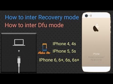 How to inter recovery mode & dfu iPhone 4,4s,5,5c,5s,6,6+,6s,6s+,se ...
