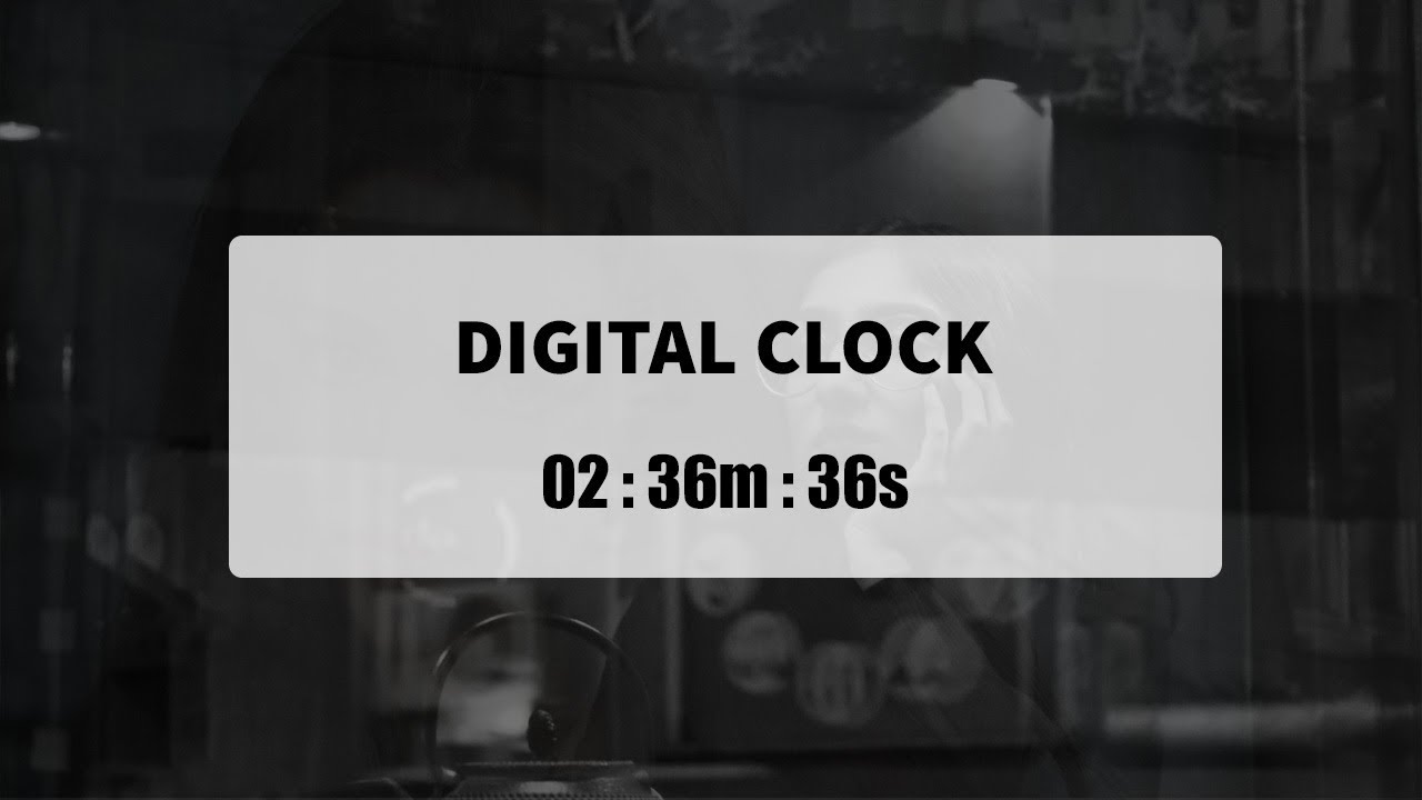Digital Clock With Javascript Html Css And Javascript Youtube 9111