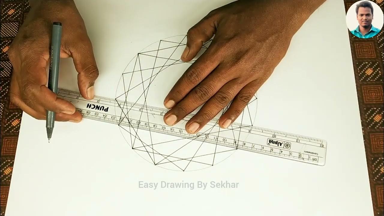 How To Draw a Geometric Pattern In Square || Amazing Geometrical ...