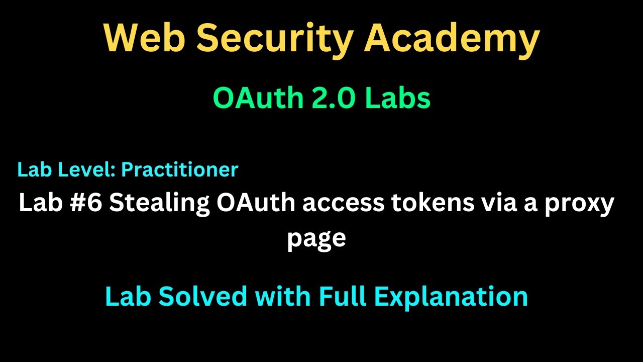 Stealing Oauth Access Tokens Via A Proxy Page In Hindi Oauth