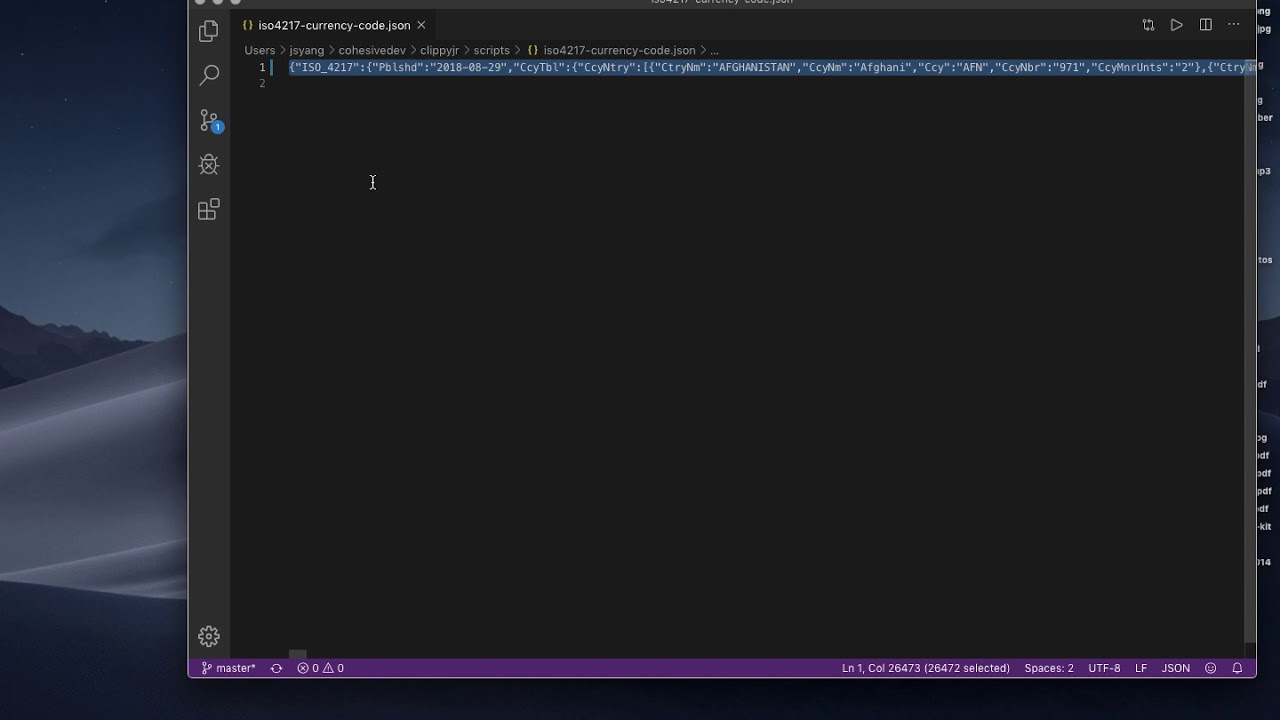 ClippyJr Sample Task: Prettify a large JSON object - YouTube