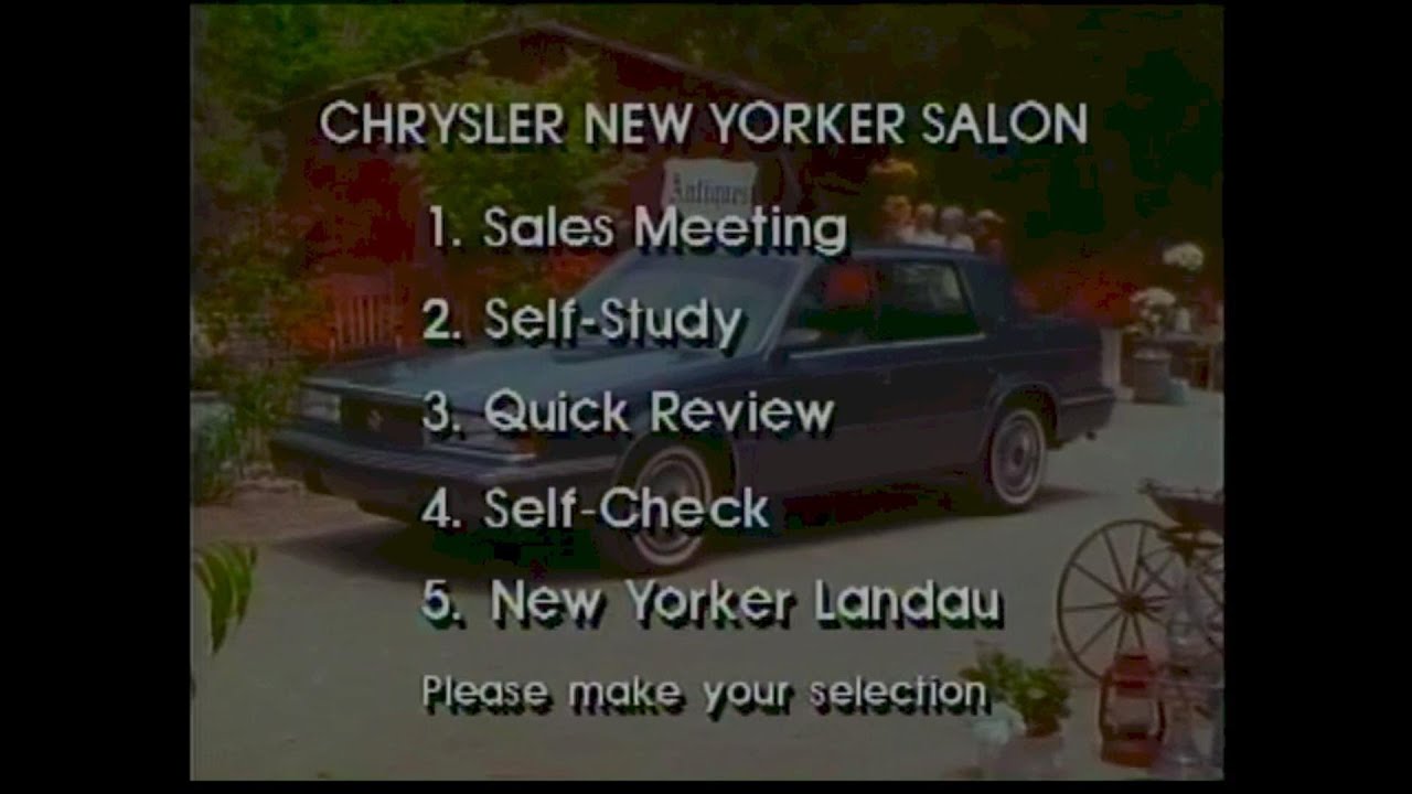 This is the 1990 Chrysler New Yorker { budget} Salon - YouTube