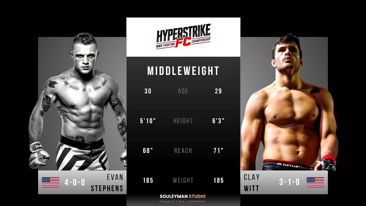 HyperStrikeFC#1 - Evan “Silverback” Stephen vs.Clay Witt - YouTube