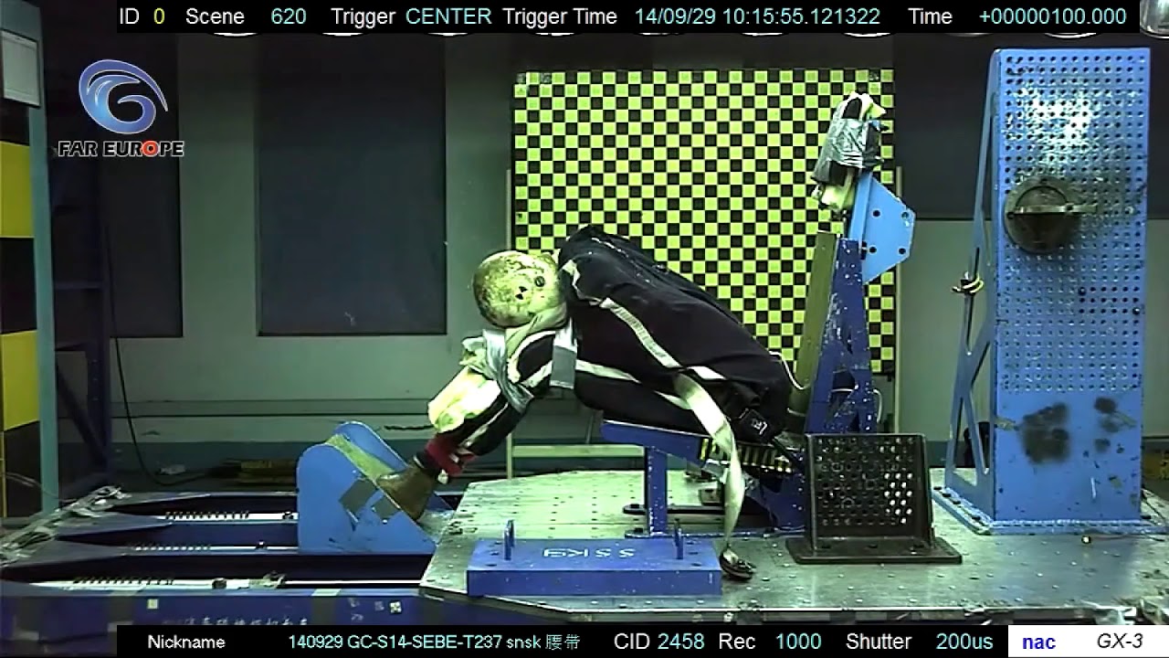 Seat Belt Dynamic Test - YouTube