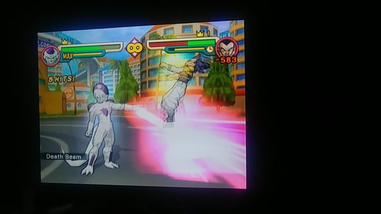Dragonball Z Budokai 2 Frieza Death Beam on Gotenks Gyaku Ryona - YouTube
