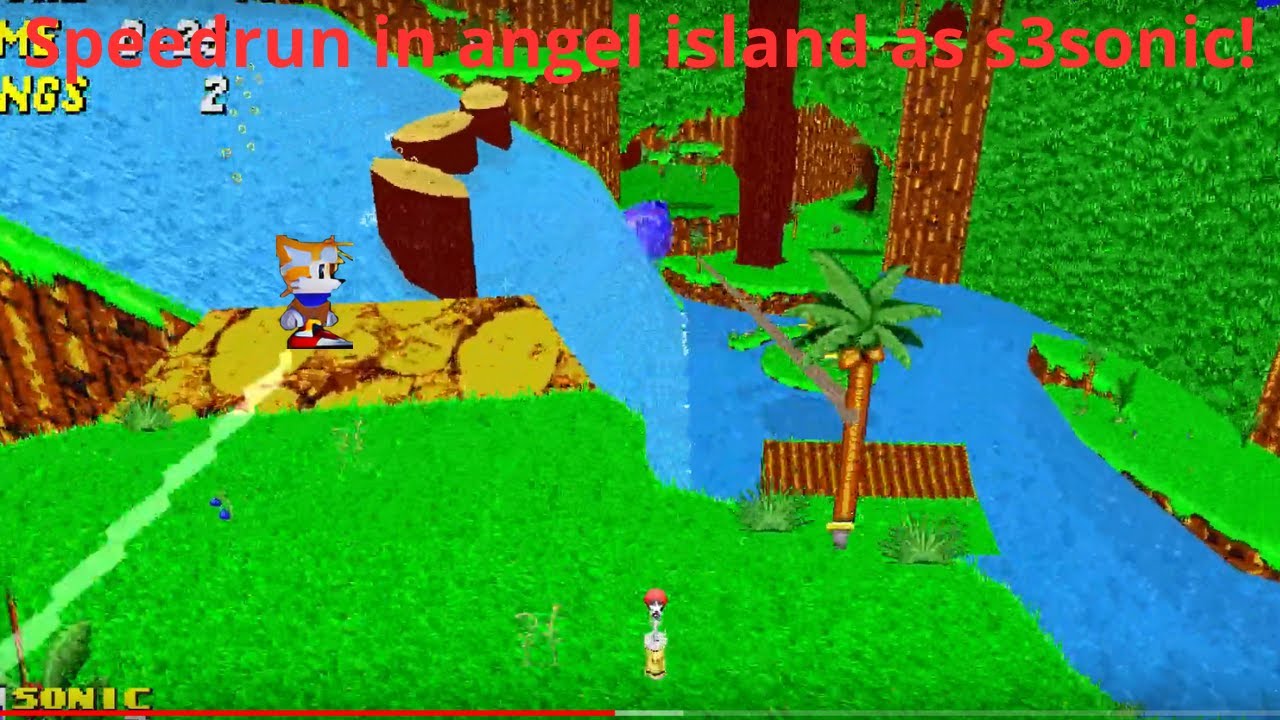 SRB2 S3Sonic Speedruns angel island zone - YouTube