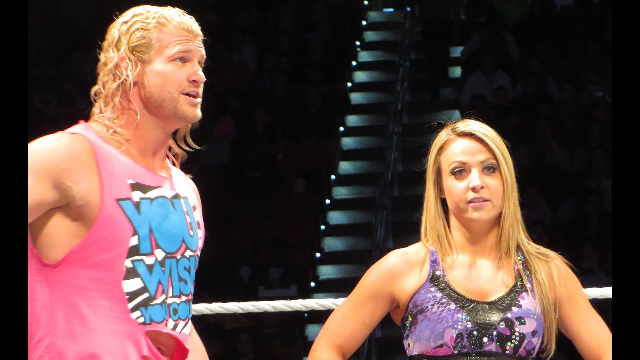 DOLPH ZIGGLER & EMMA Vs. Fandango & Summer Rae WWE LIVE in Raleigh NC 3 ...