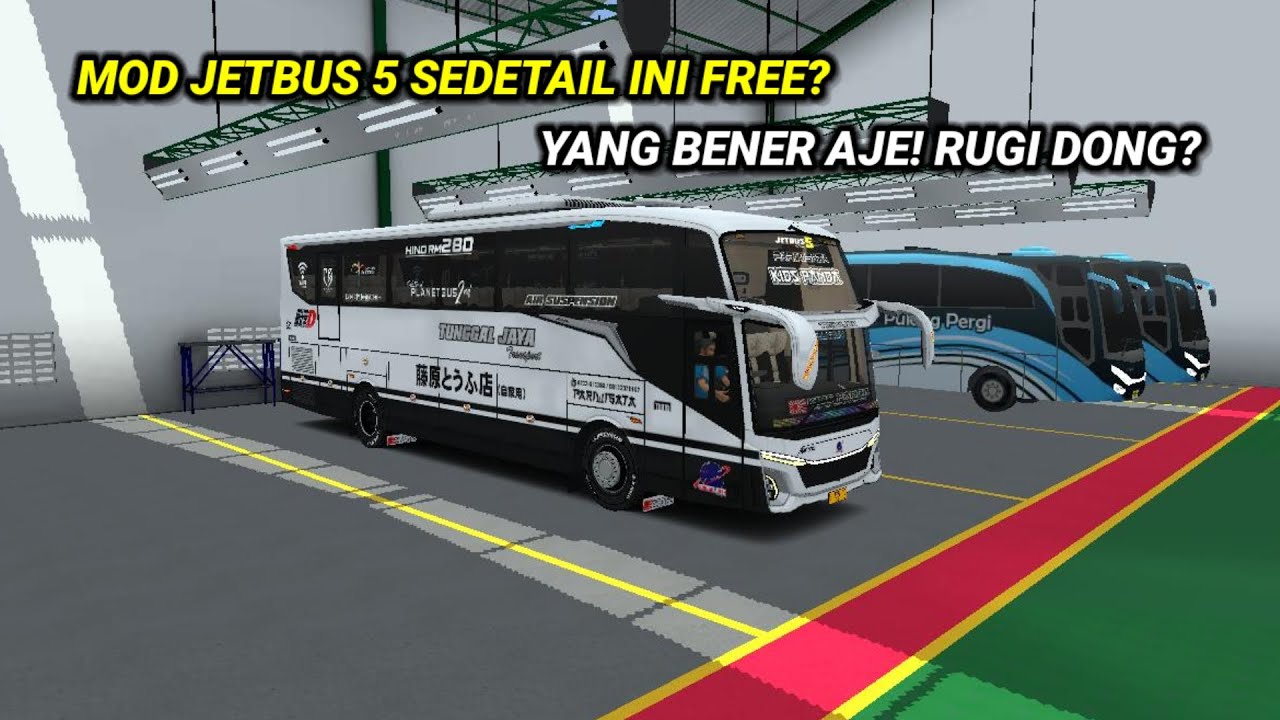 PERTAMA KALI MOD BUS JB5 SEDETAIL INI DIRILIS SECARA GRATIS‼️👆😃👍 - YouTube