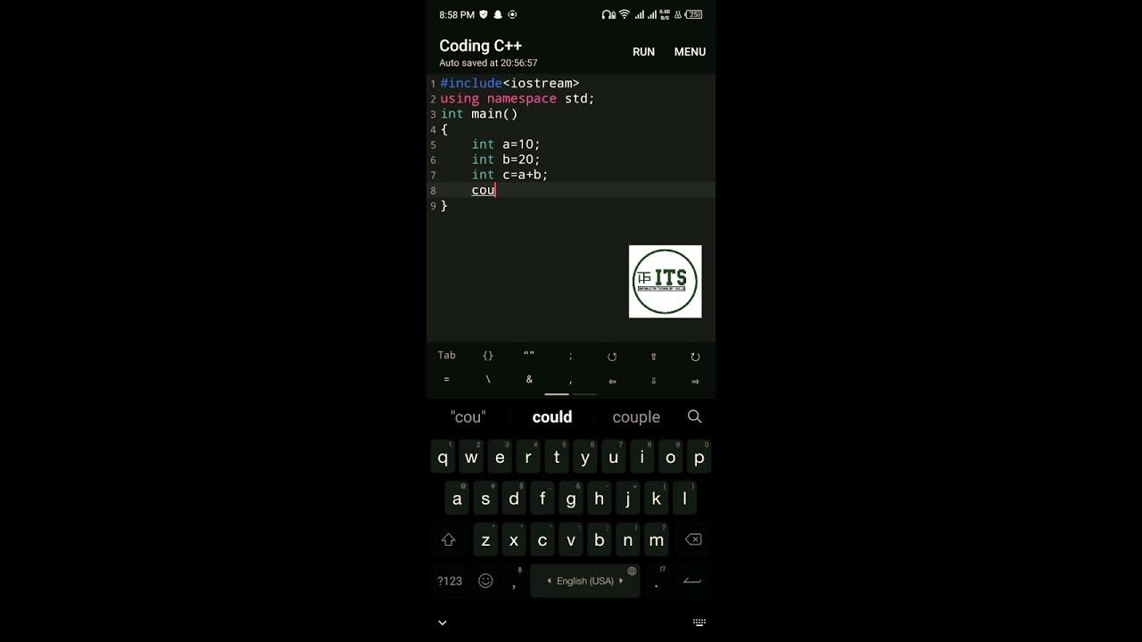 c++ programming display sum of two variables using c/c++ #youtubeshorts #shortvideo #programming ...